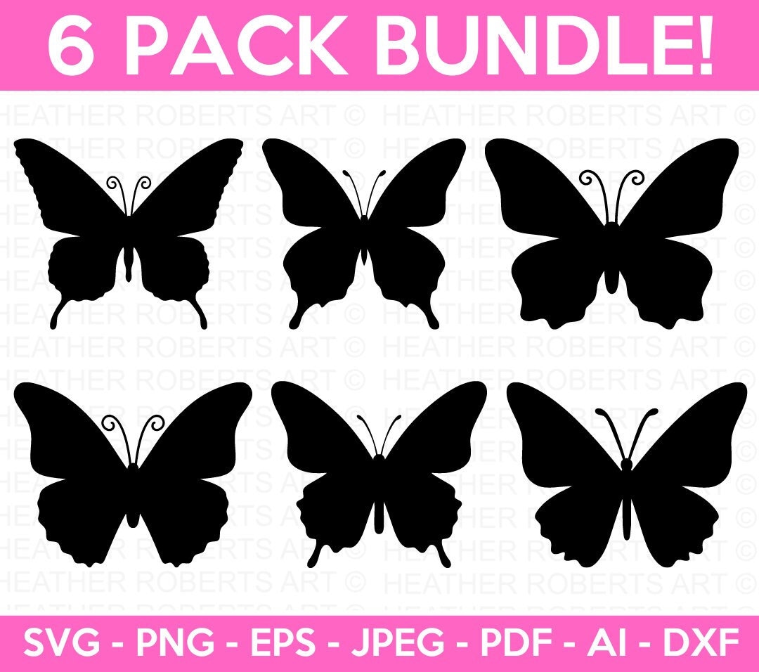 Butterfly Svg Bundle, Buttefly Svg, Doodle Butterfly Svg, Monarch ...