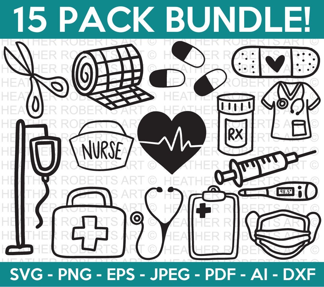 Nurse Icons SVG Bundle Nurse Quotes SVG Doctor Svg Nurse - Etsy México