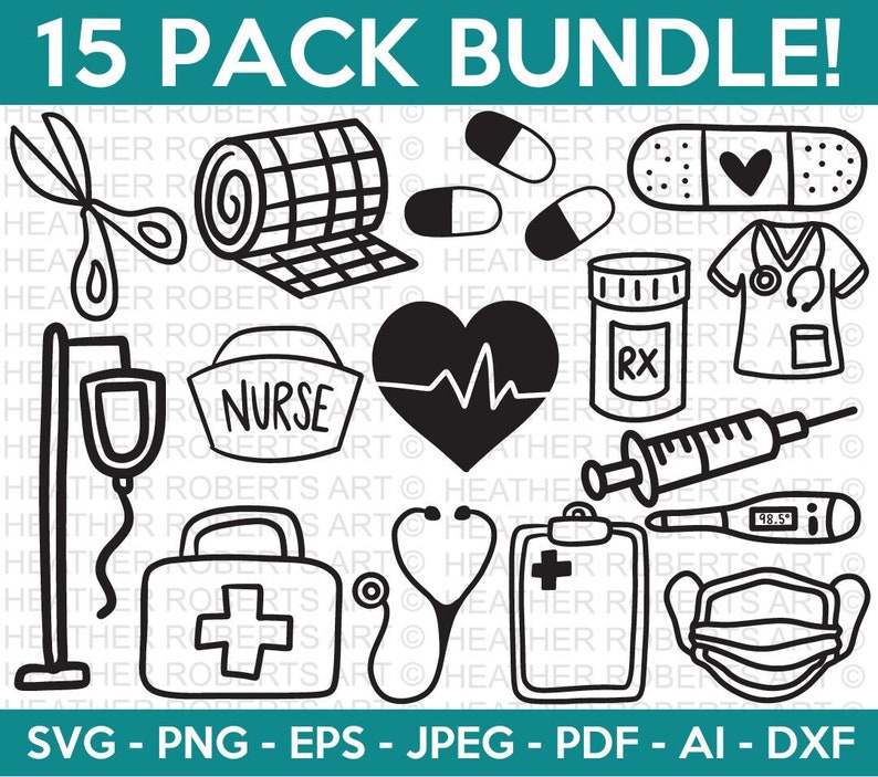 Nurse Icons SVG Bundle Nurse Quotes SVG Doctor Svg Nurse - Etsy México