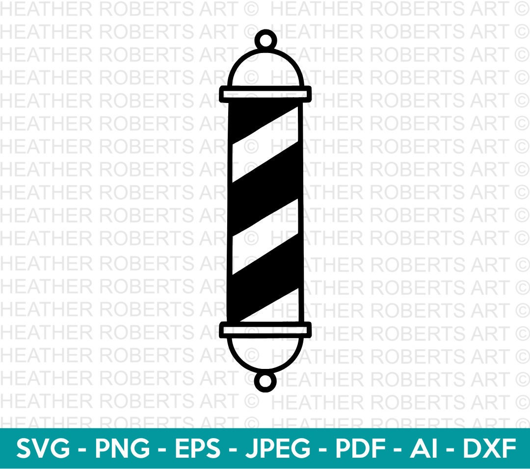 Barber Pole Svg Barbershop Svg Barber Svg Hairstylist Svg - Etsy México