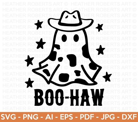 Boo-haw SVG Cowboy Ghost SVG Halloween SVG Halloween Shirt - Etsy