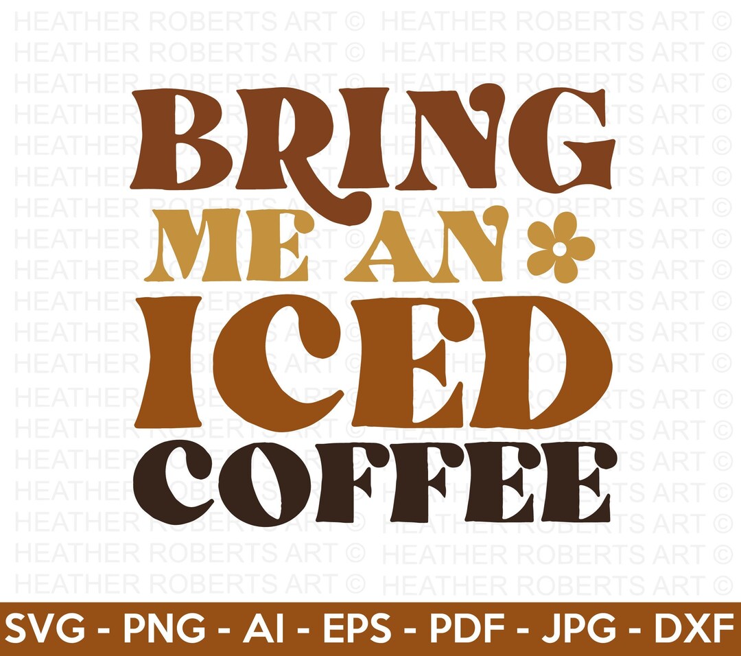 Iced Coffee Retro SVG: Coffee Lover Cut File (digital Download) - Etsy