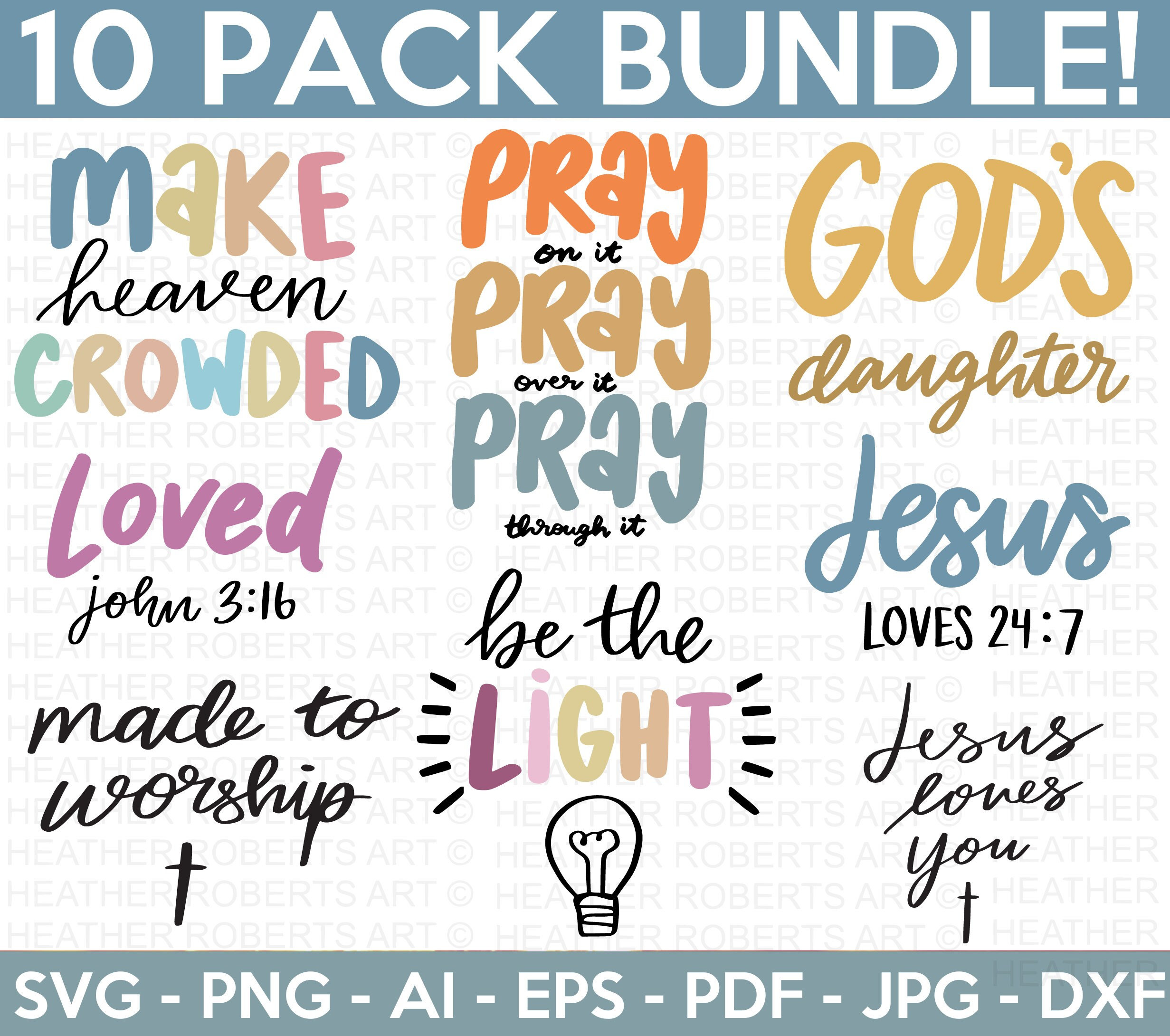 Christian SVG Bundle Scripture Bundle Bible Verse Bundle - Etsy