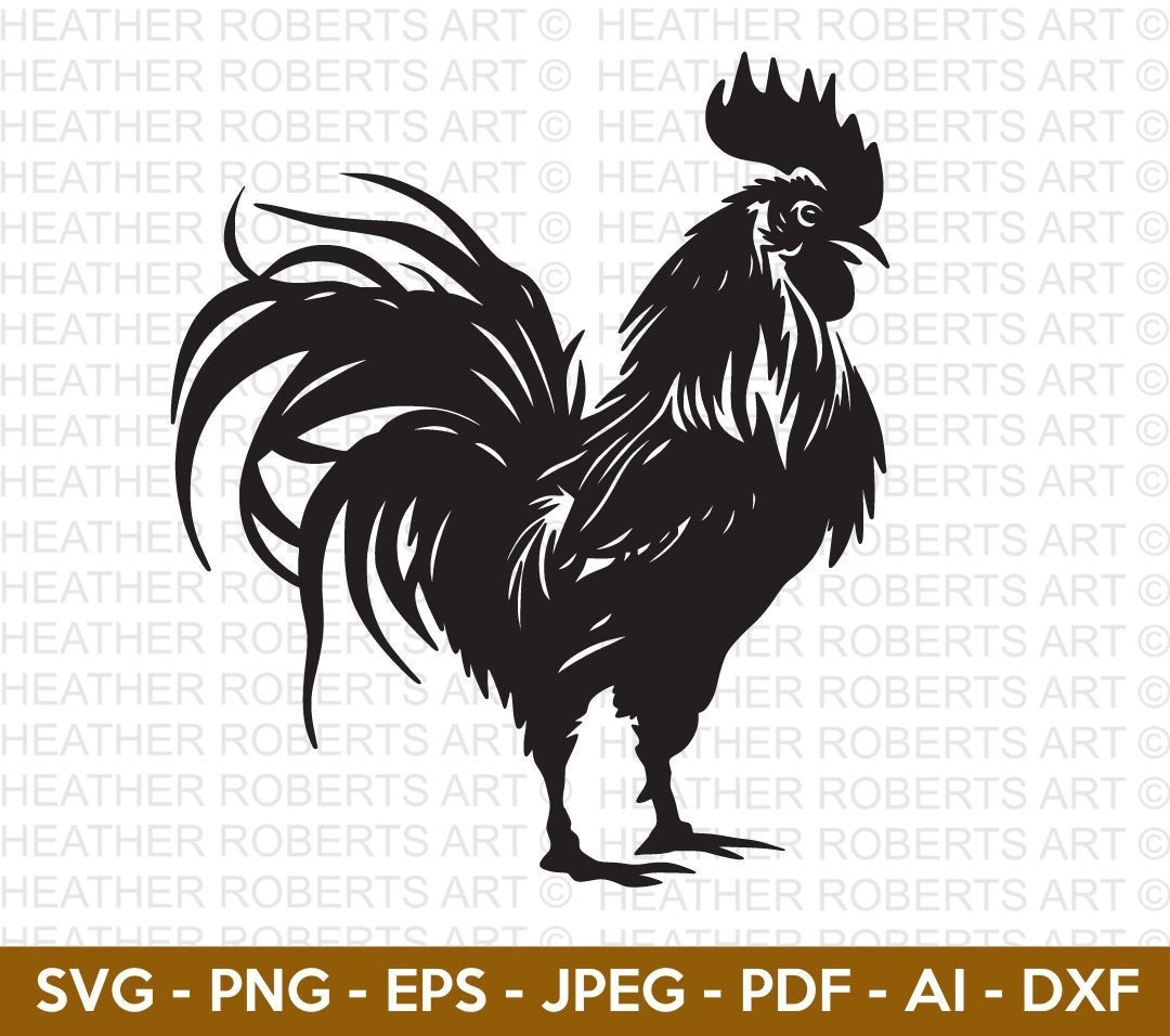 Rooster SVG, Chicken Svg, Farm Animals SVG, Farmhouse SVG, Farmhouse ...