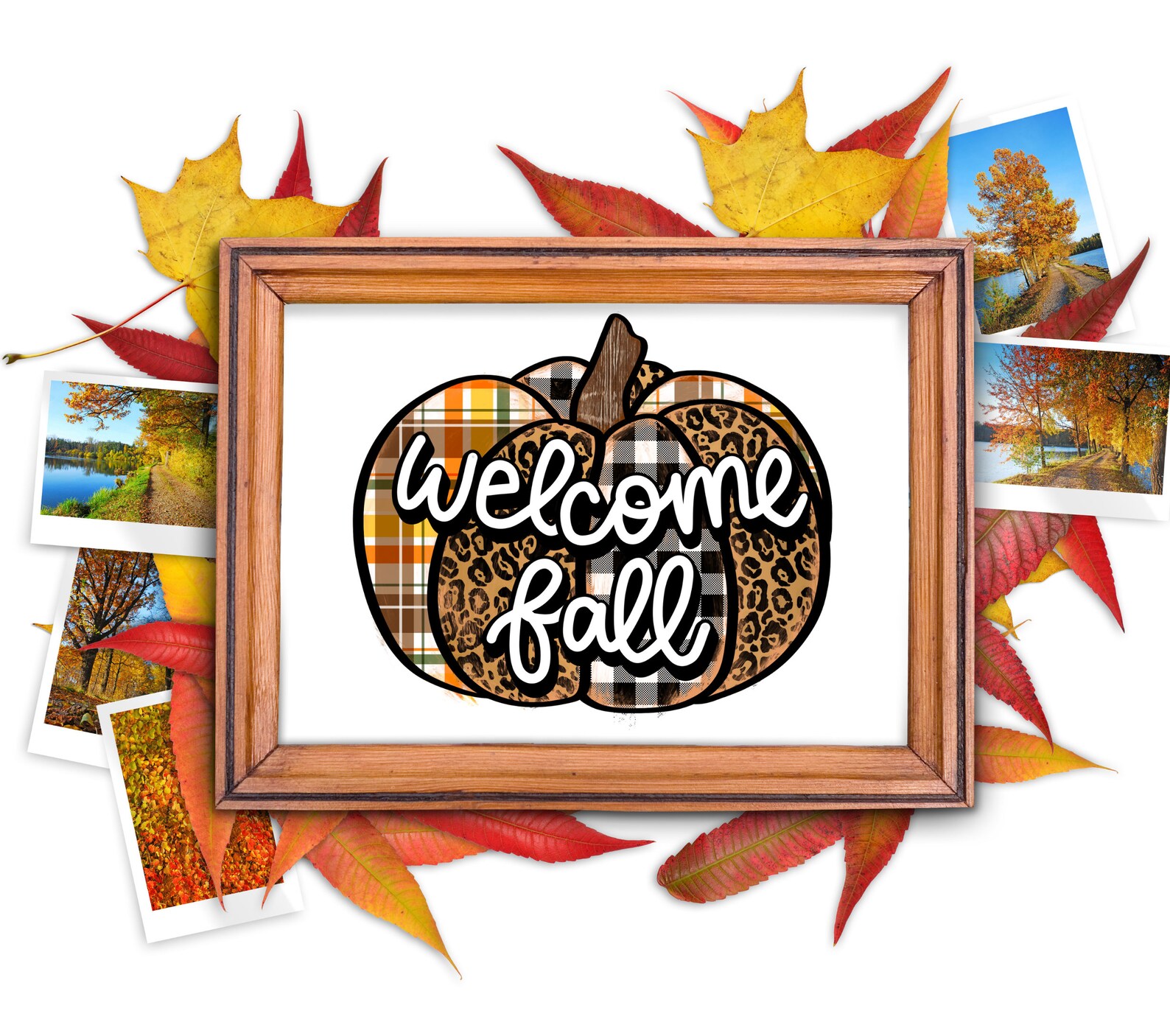Welcome Fall Sublimation Fall PNG Autumn PNG Thanksgiving - Etsy