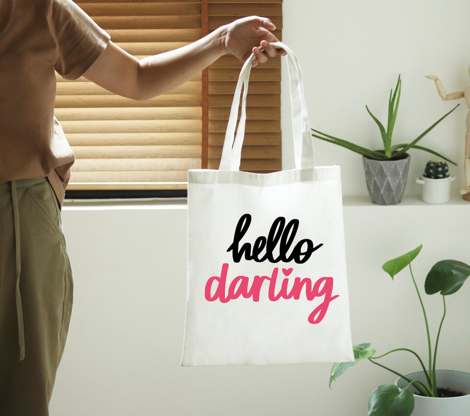 Hello Darling SVG: Valentine Quote, Hand-lettered (cut Files) - Etsy
