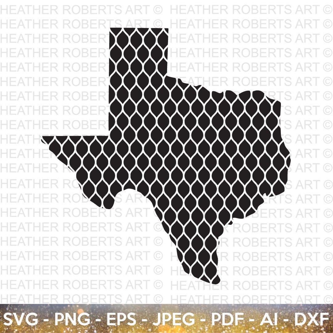 Texas Pattern Design SVG, Texas Svg, Texas Clipart, Texas Silhouette ...