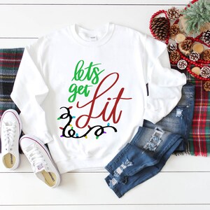 Christmas Lit SVG, Merry Christmas SVG, Christmas Lights SVG, Christmas ...