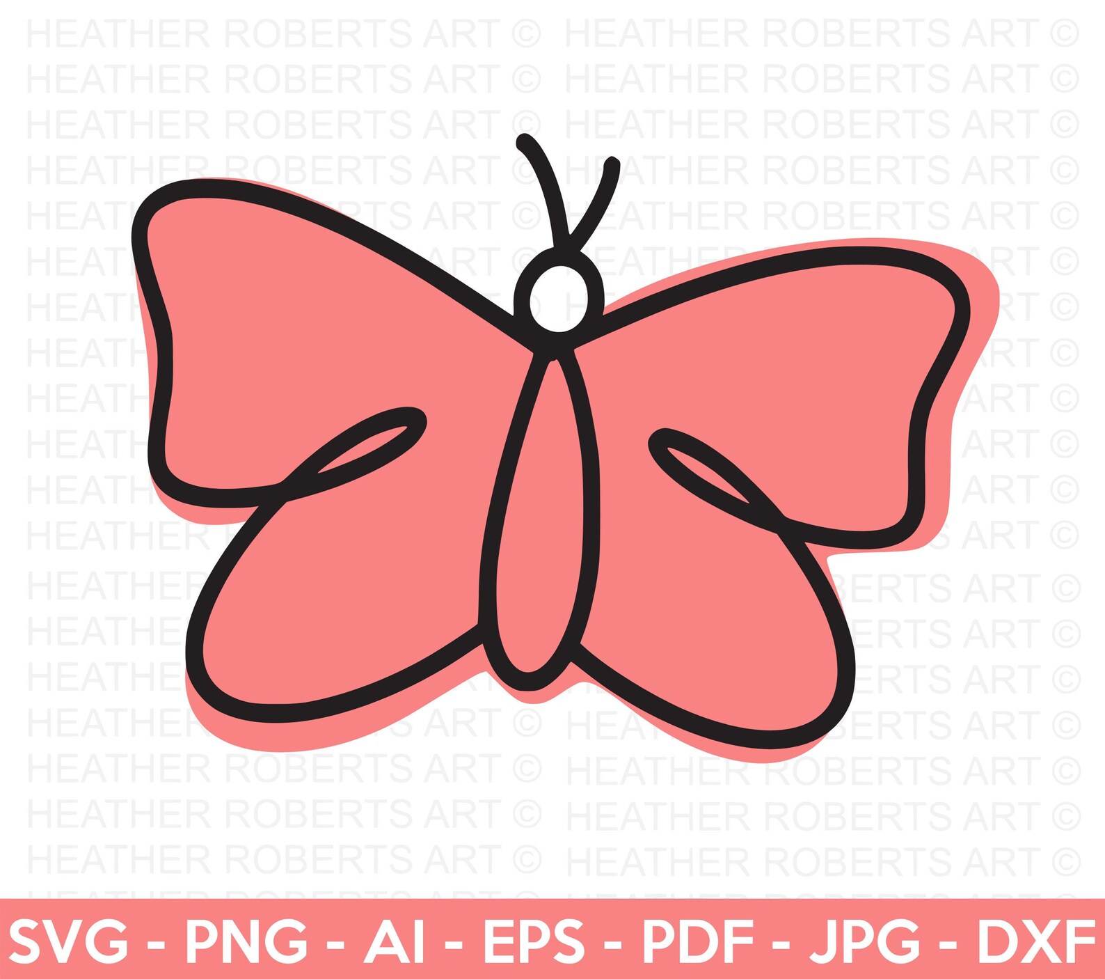 Butterfly SVG Layered Butterfly Svg Butterfly Doodle Svg - Etsy