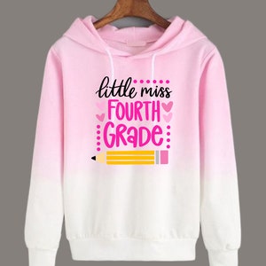 Little Miss Fourth Grade SVG, Back to School SVG, Grade Level Crew ...