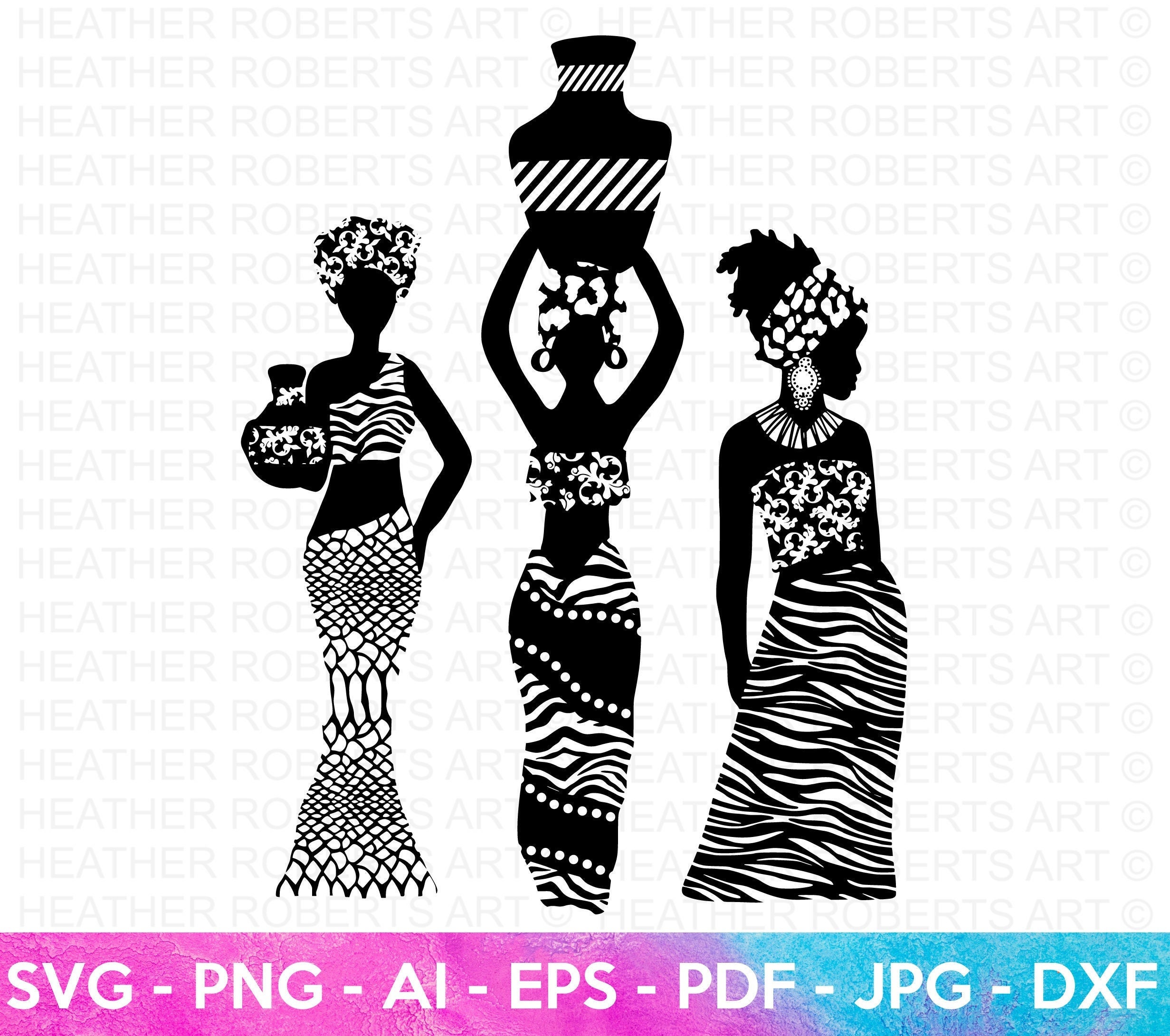 African Black Girl Magic Svg Black Women Svg Black Girl Etsy