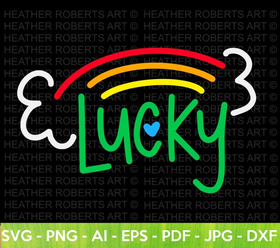 St. Patrick Lucky Rainbow SVG St. Patrick's Day SVG St | Etsy