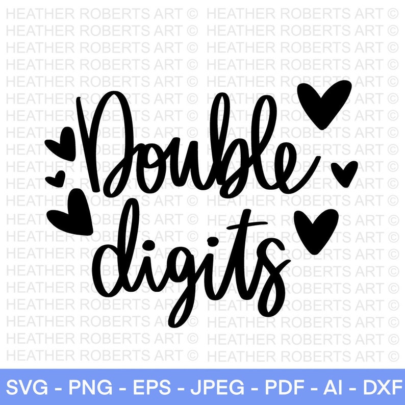 Double Digits SVG Birthday Girl Svg 10th Birthday Svg - Etsy