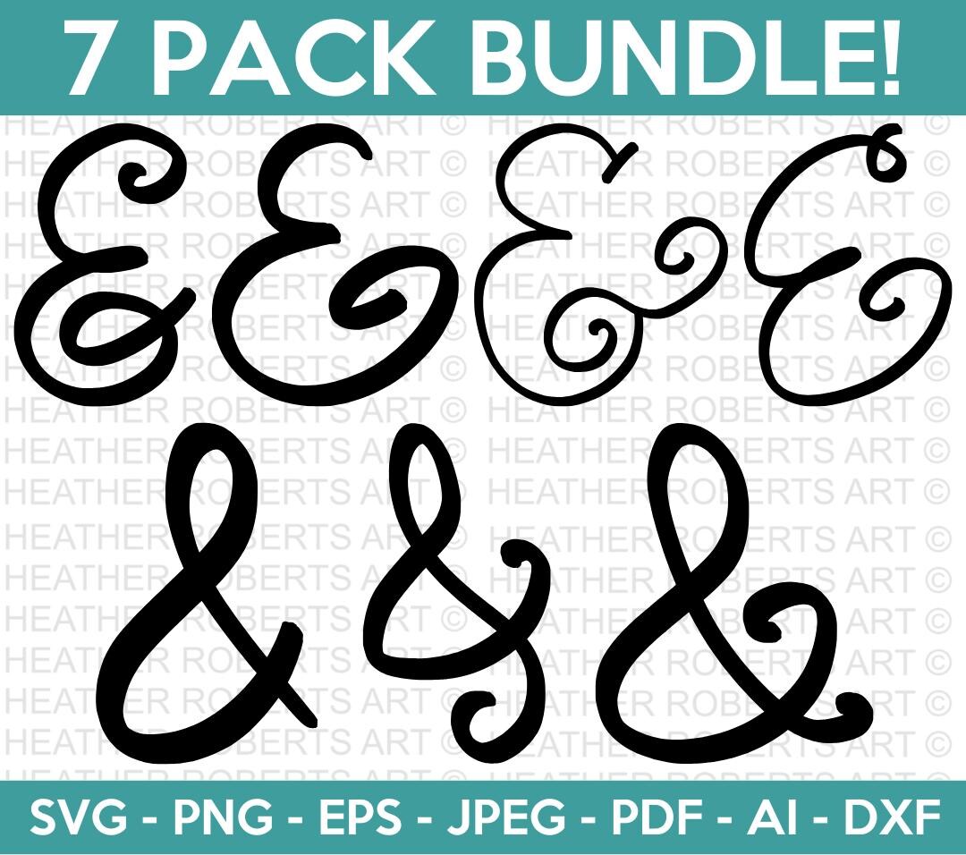 Ampersand SVG Bundle, Svg Files for Cricut, and SVG, Typography Svg ...