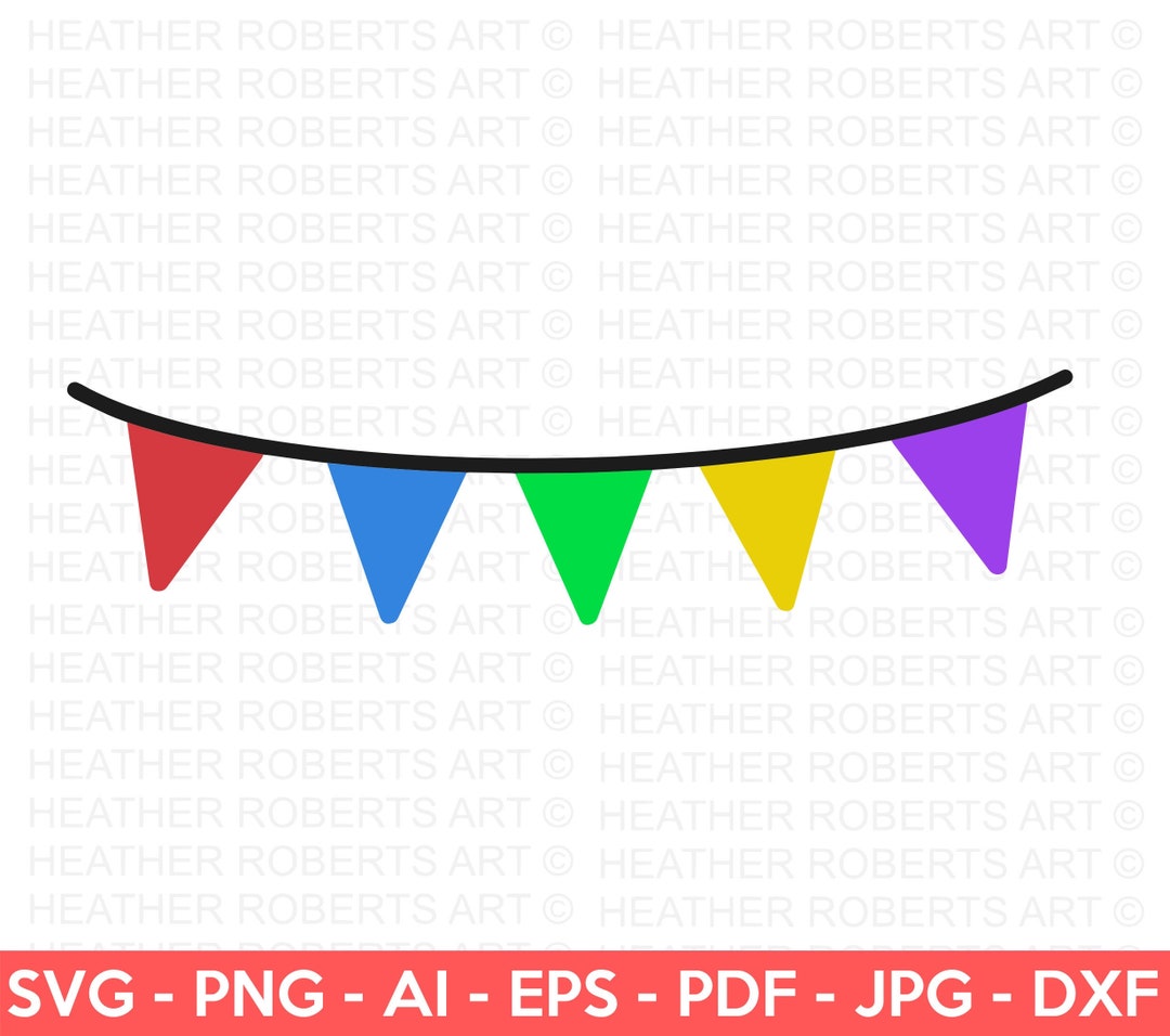 Birthday Banner SVG: Party Decoration Cut Files (digital Download) - Etsy