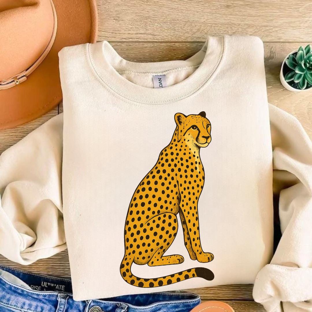 Leopard T-shirt PNG, Large Graphic Printed Leopard Image Shirt PNG ...