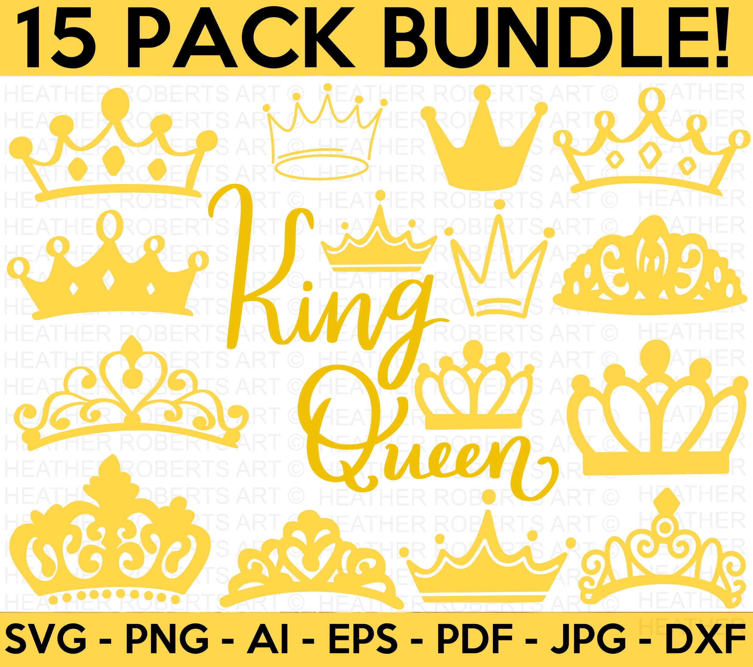 Crown SVG Bundle Crown Svg Tiara Svg Queen Tiara Svg - Etsy