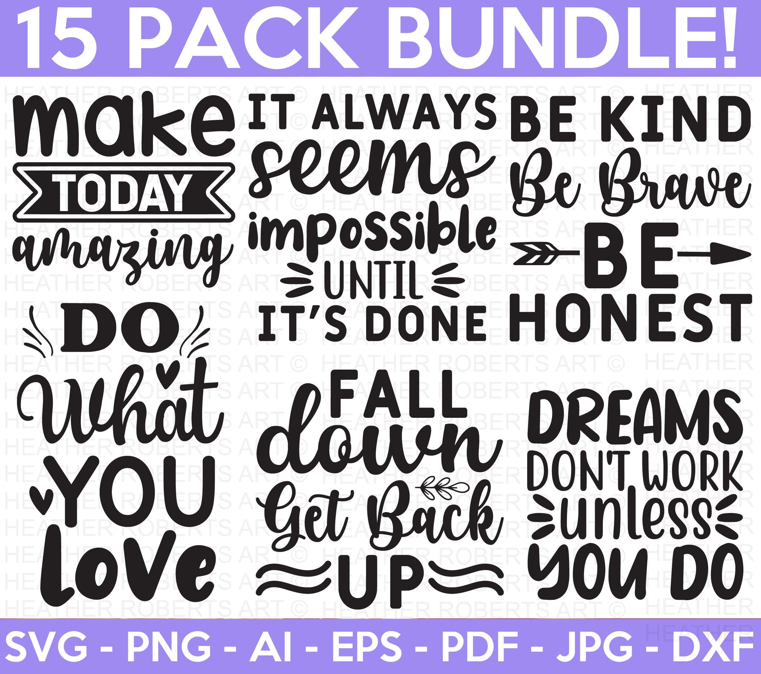 Motivational Quotes SVG, Bundle, Inspirational Quotes SVG,, Life Quotes ...