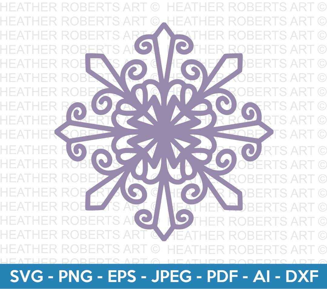 Snowflake SVG Winter SVG Snowflakes Svg Christmas Svg - Etsy