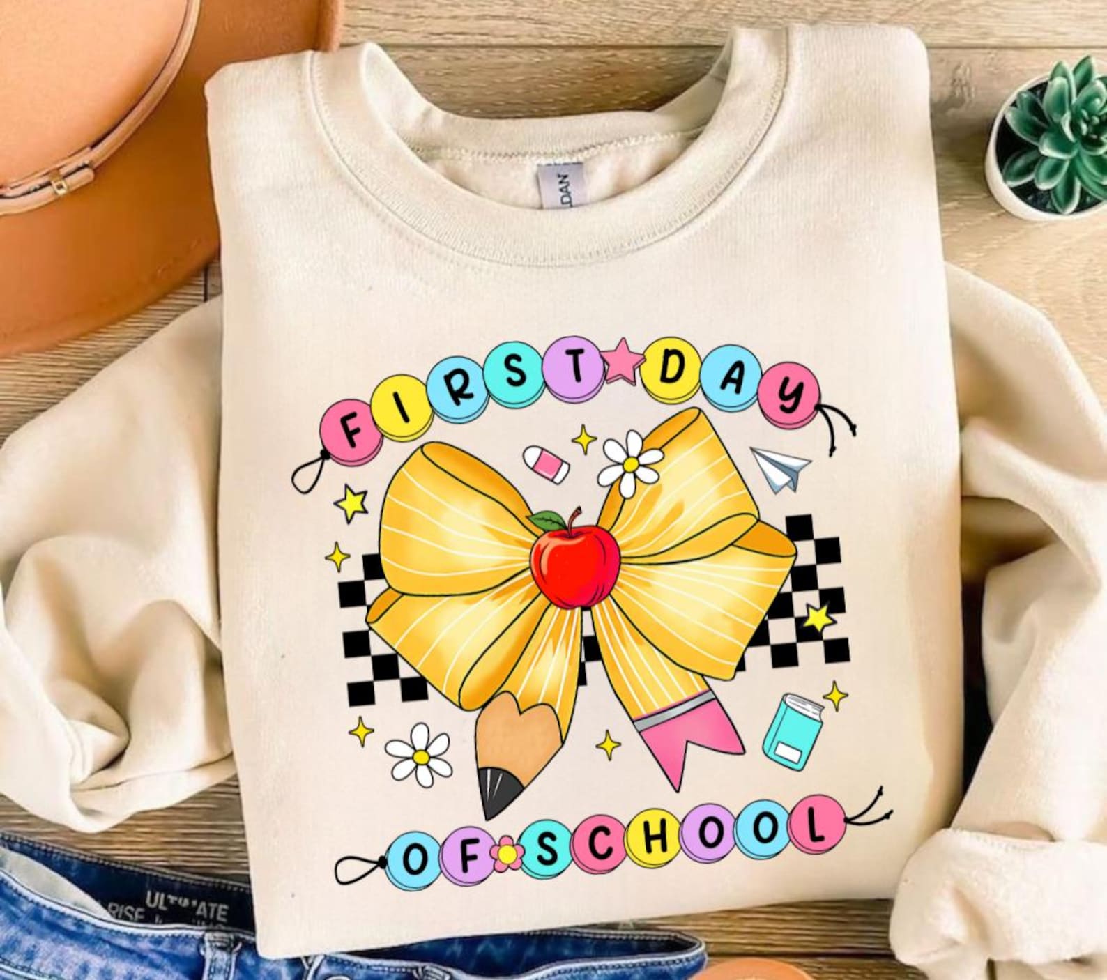 First Day of School PNG: Preppy Teacher Design (digital Download) - Etsy
