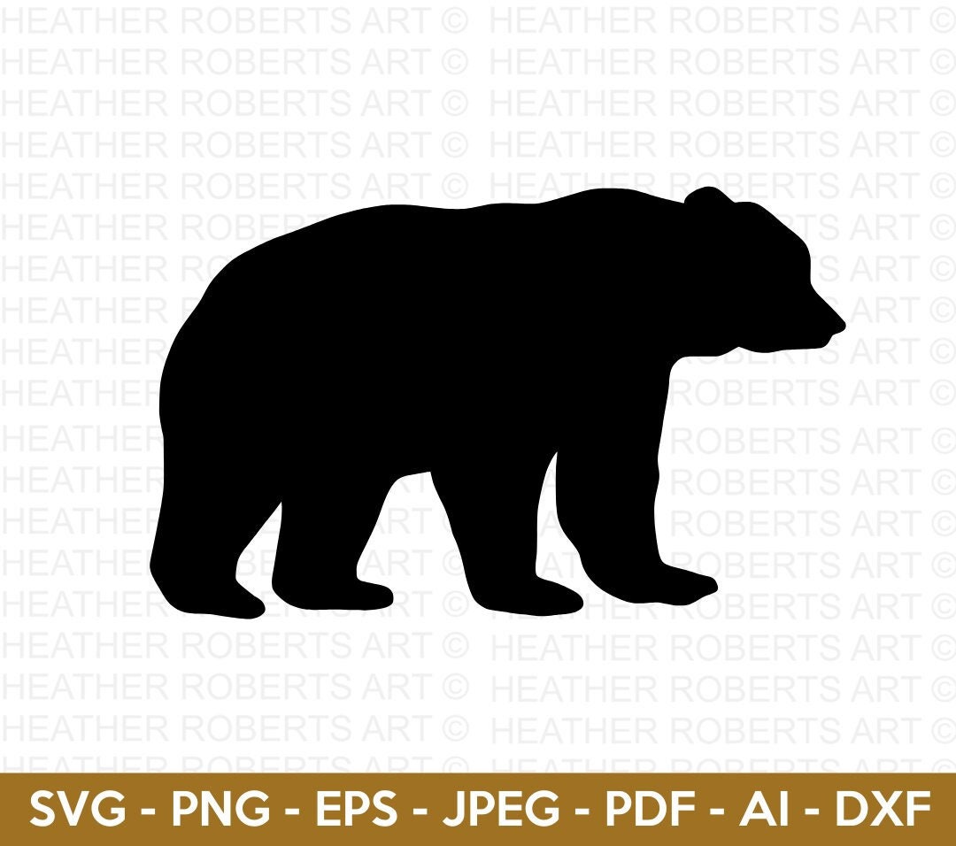 Oso SVG, Silueta de oso SVG, Papá Oso svg, Mamá Oso svg, Familia Oso ...