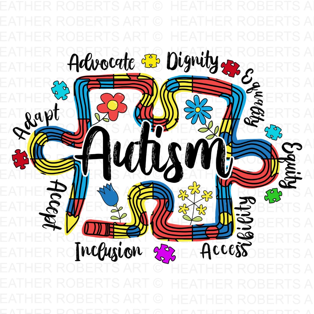 Autism Advocate Dignity Equality PNG, Autism Awareness Sublimation ...