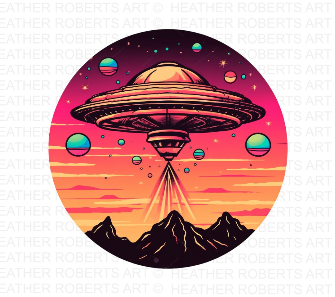 Psychedelic Spaceship, Spaceship Png, Alien Png,astronomy Png,psychedelic Png Decor,psychedelic ...