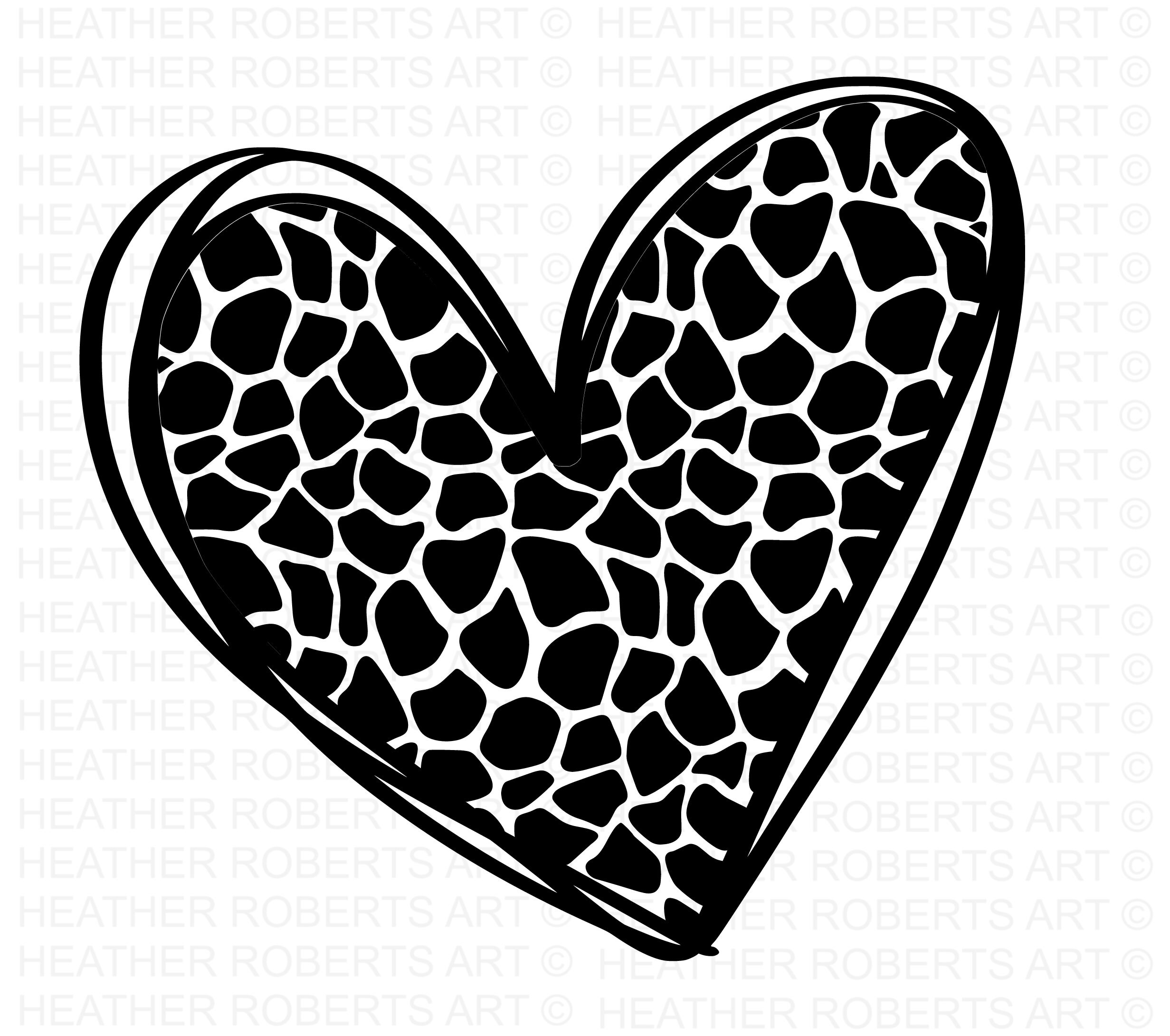 Animal Prints Valentine Hearts SVG Bundle Leopard Heart Svg - Etsy