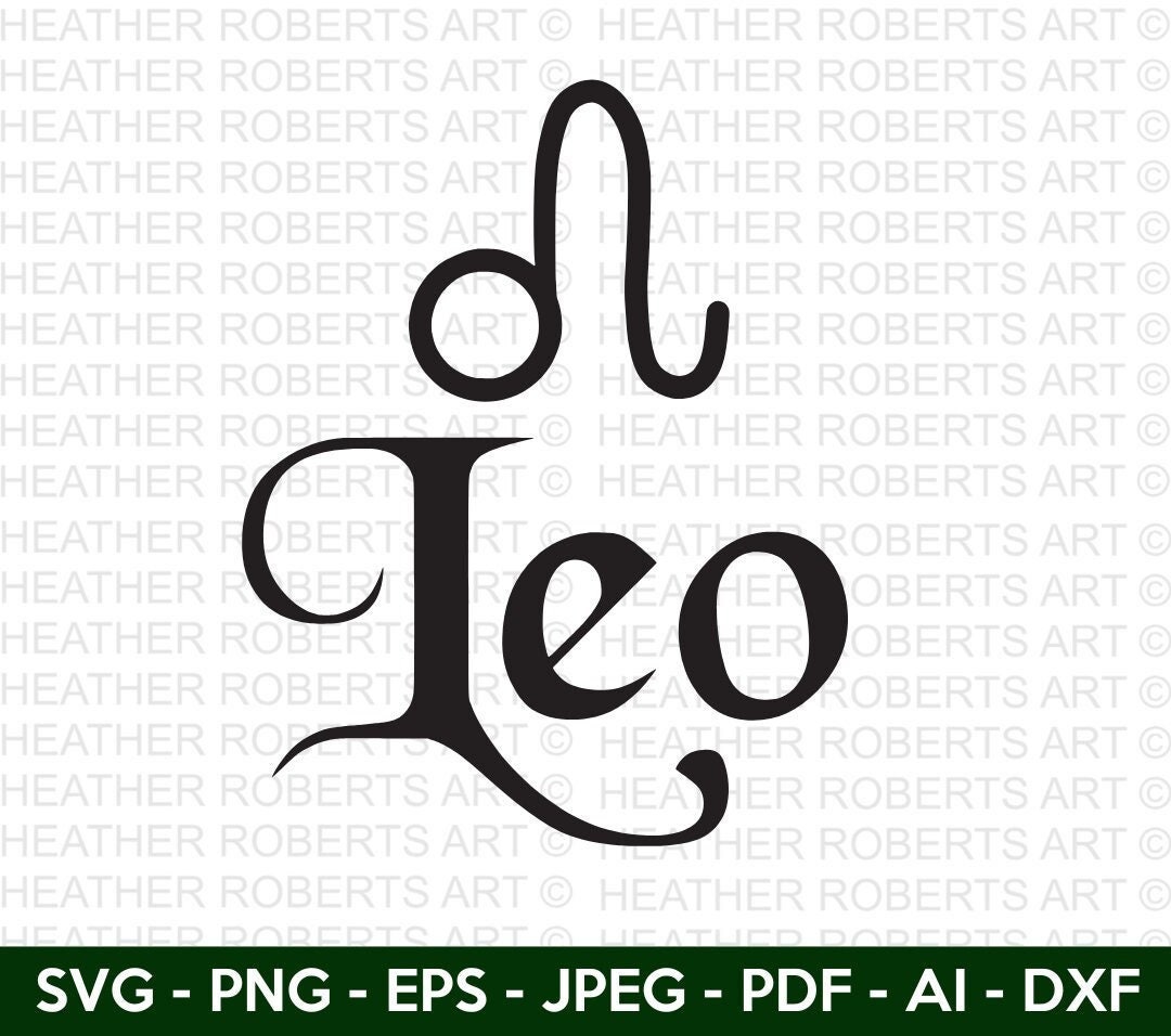 Leo SVG Leo Zodiac Svg Zodiac Signs SVG Astrology Signs - Etsy Ireland
