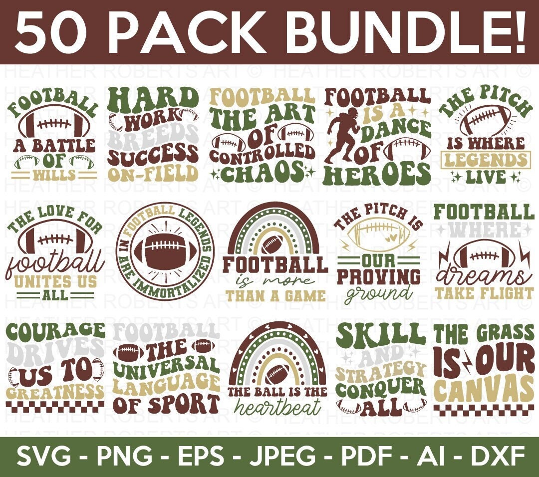 Football SVG Bundle, Football SVG, Football Shirt SVG, Football Quotes ...