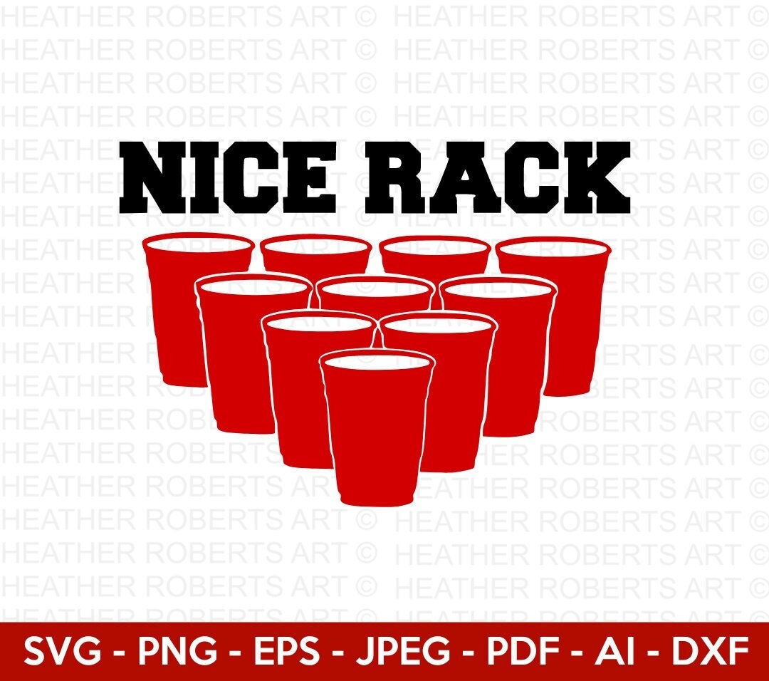 Nice Rack Beer Pong Svg, Beer Pong Svg, Beer Svg, Beer Pong Cups Svg ...