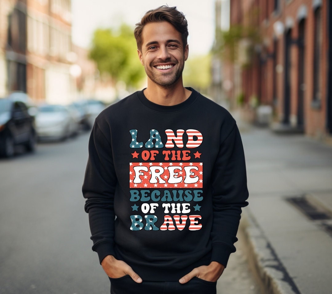 Land of the Free PNG: Patriotic USA Flag Sublimation (digital Download ...