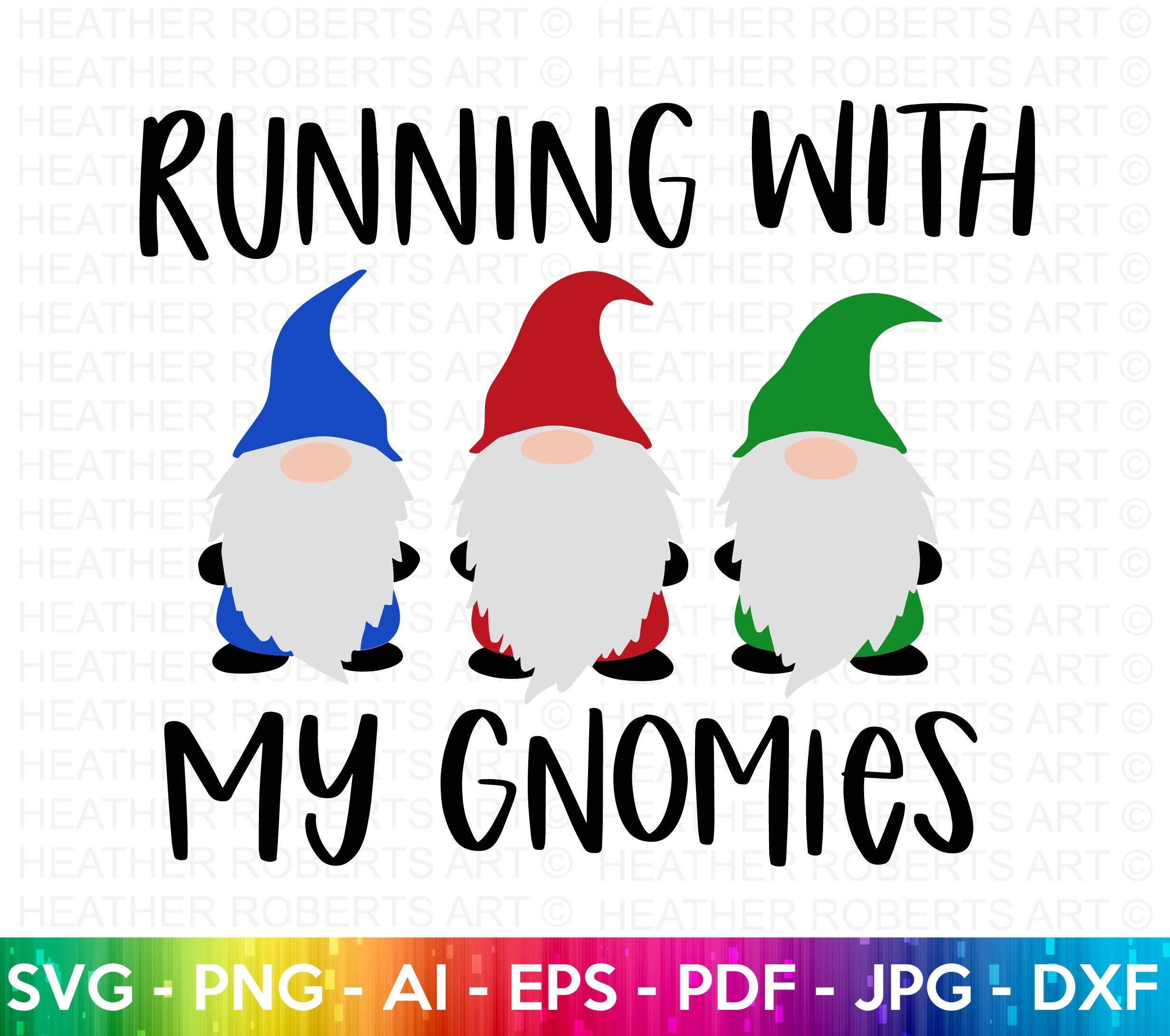 Running With My Gnomies SVG Gnomies Svg Gnome Svg Running - Etsy