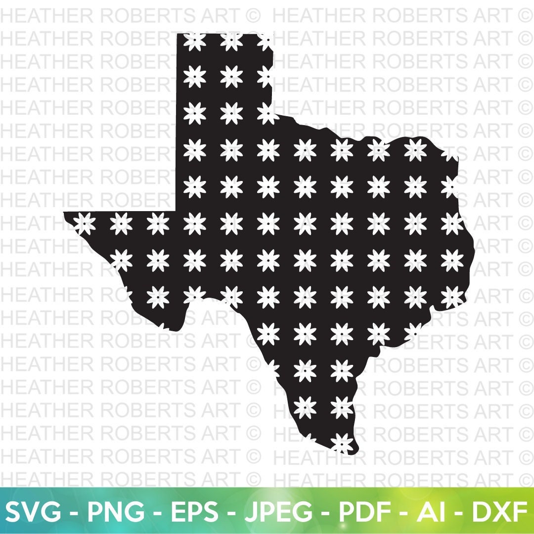 Texas Shape SVG: State Outline Clipart (digital Files) - Etsy