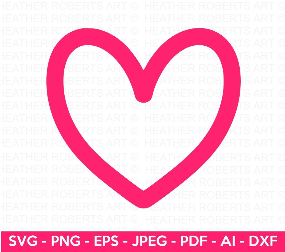 Heart Svg, Valentines Day PNG, Love SVG Cut File, Mothers Day DXF Cut ...