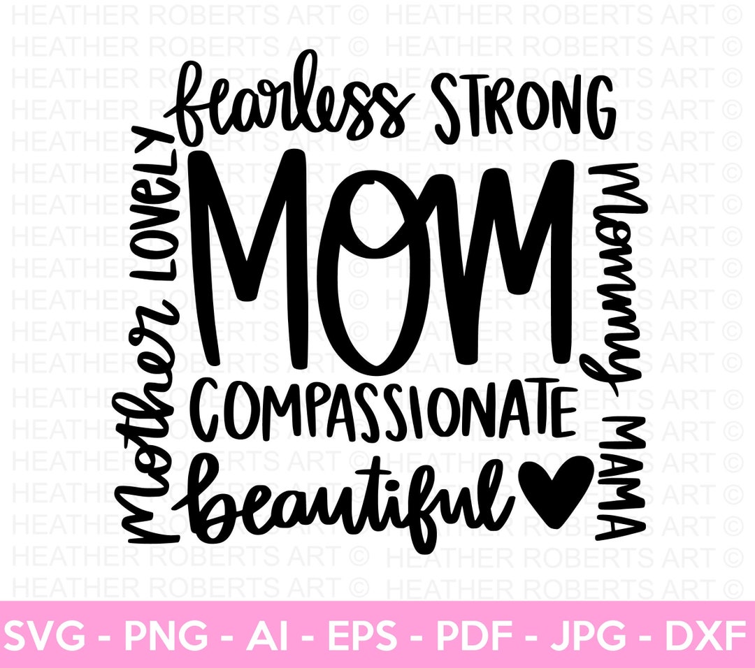 Mom Phrase Collage SVG, Mom Shirt Svg, Mother's Day Gift, Mom Life ...
