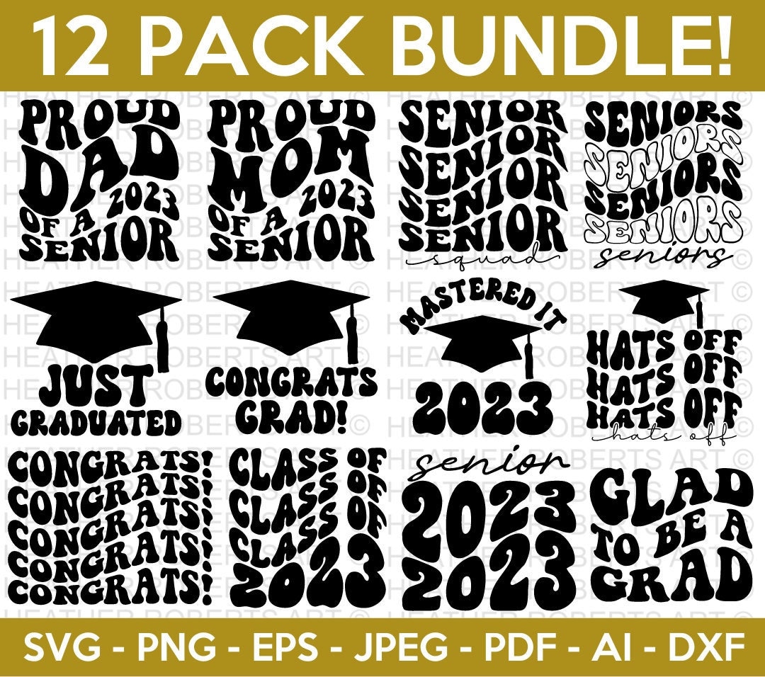 Graduation SVG Bundle, Proud Graduate 2023 SVG, Senior 2023 Svg, Class ...