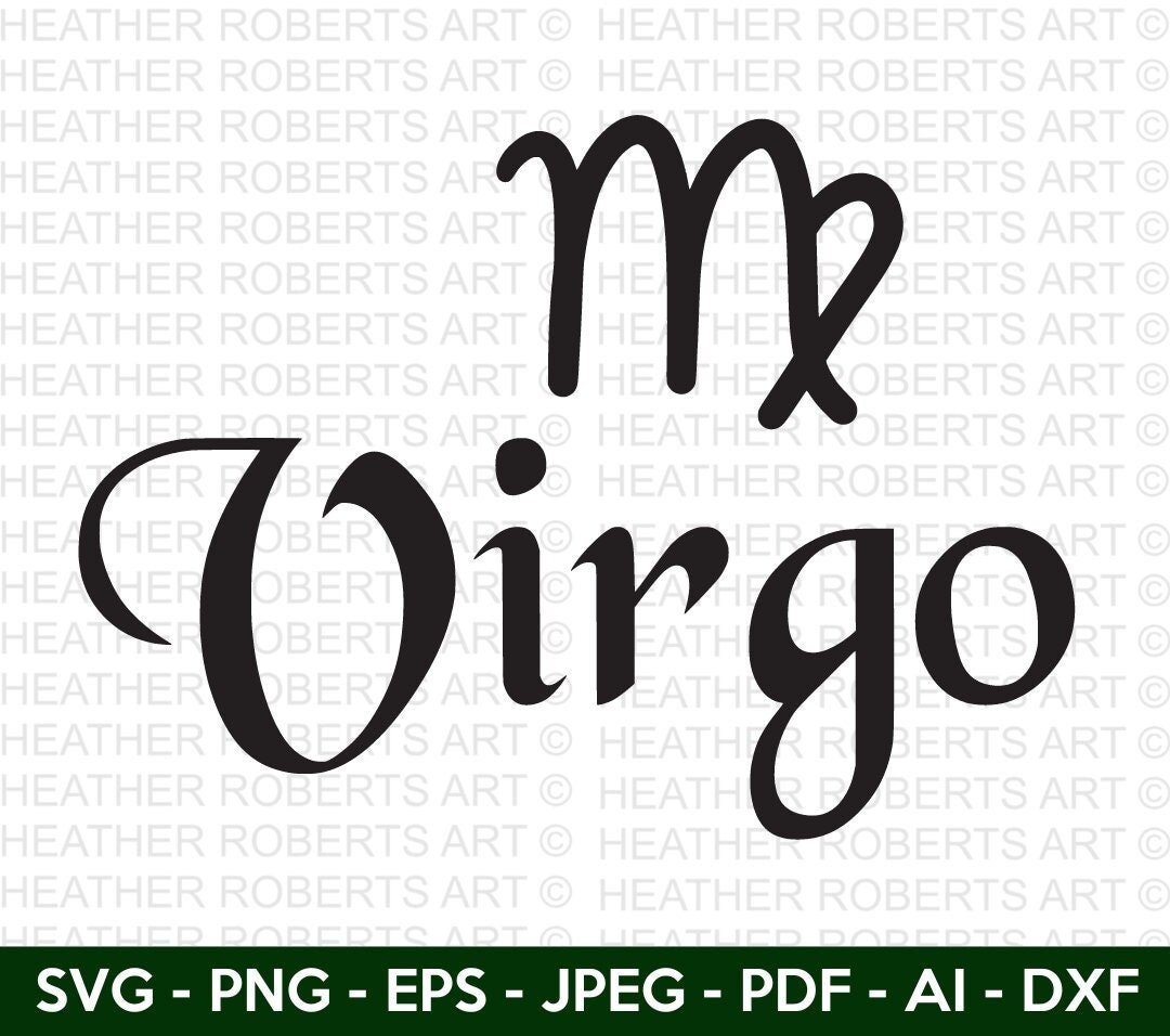 Virgo SVG, Virgo Zodiac Svg, Zodiac Signs SVG, Astrology Signs Svg ...