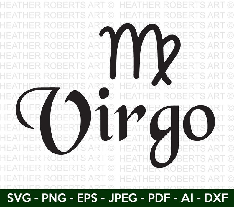 Virgo SVG Virgo Zodiac Svg Zodiac Signs SVG Astrology Signs - Etsy