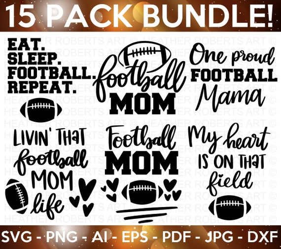 Football Mom Svg Bundle Football Svg Football Shirt Svg Etsy Norway