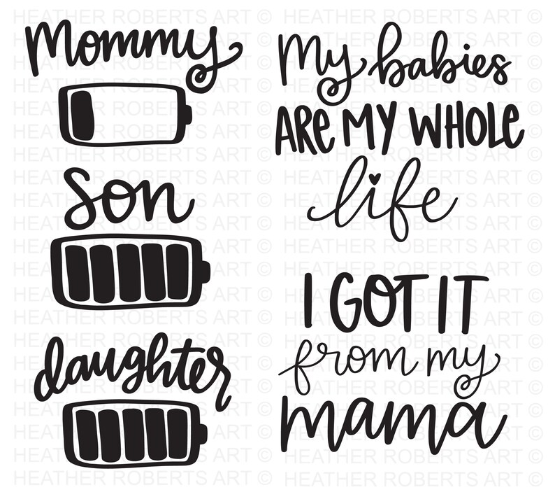 Mama SVG Bundle, Mommy and Me Svg, Mini Me, Mom Life, Girl Mom Svg, Boy ...
