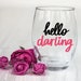 Hello Darling SVG: Valentine Quote, Hand-lettered (cut Files) - Etsy