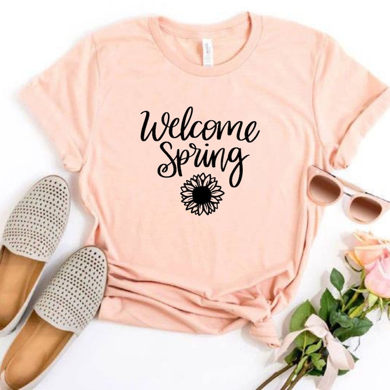 Welcome Spring Sunflower Svg Hello Spring Svg Easter Svg - Etsy