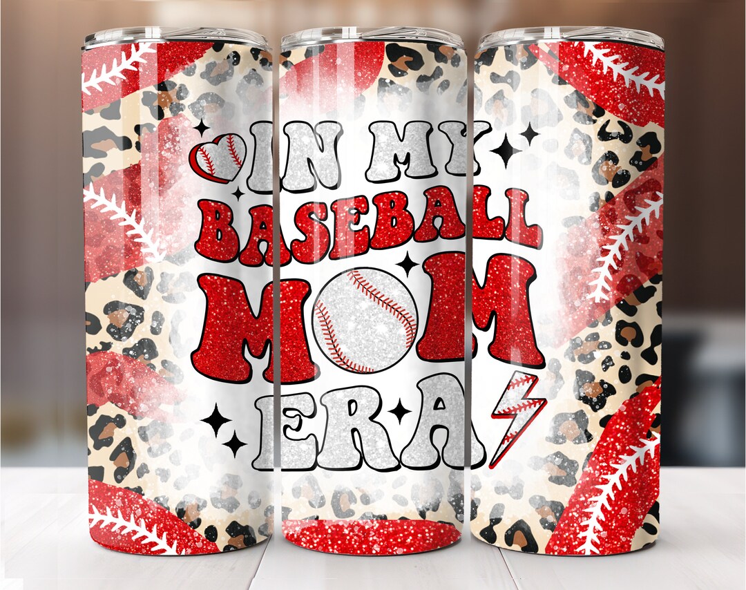 In My Baseball Mom Era Tumbler Wrap, 20oz Baseball Mama Tumbler Wrap ...