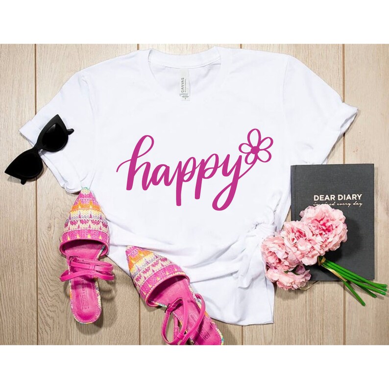 Happy SVG Be Happy SVG Choose Happiness SVG Smile Svg | Etsy