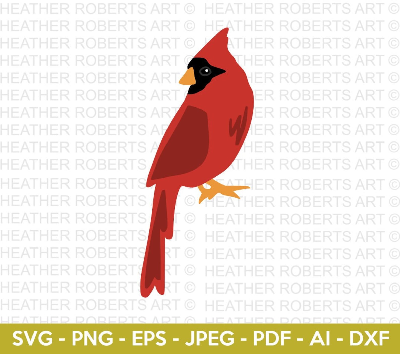 Cardinal Bird SVG Northern Red Bird Svg Red Cardinal - Etsy