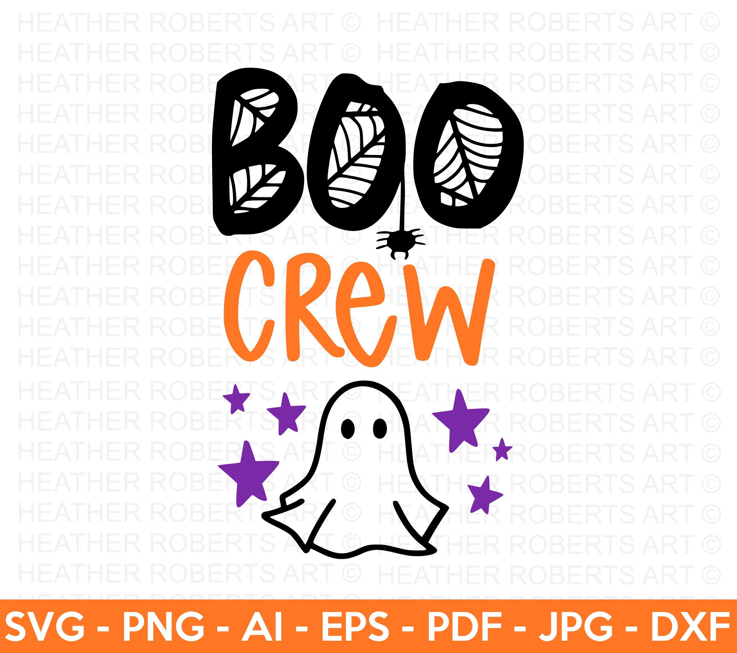 The Boo Crew SVG Halloween SVG Halloween Shirt Svg Ghost - Etsy