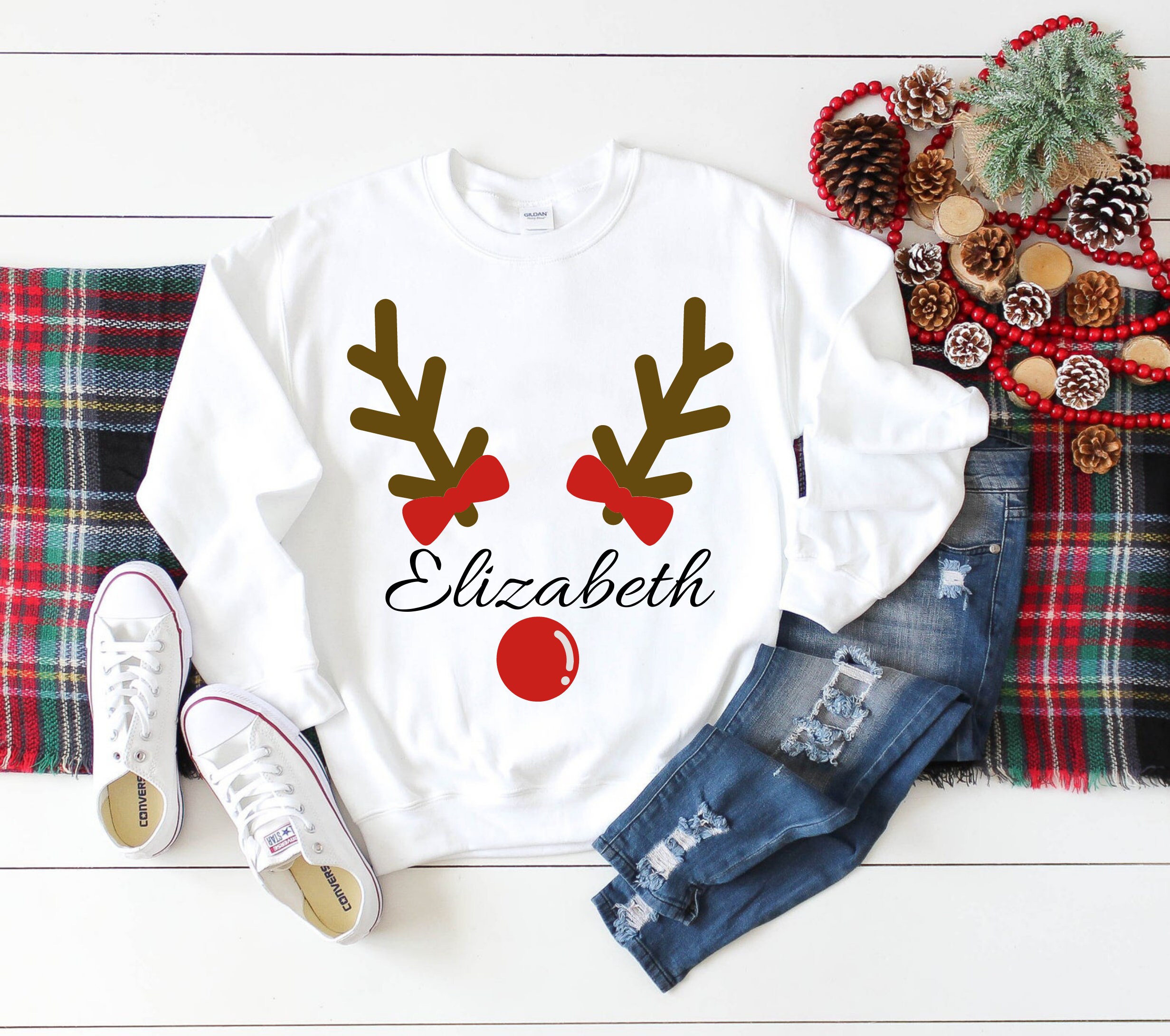 Reindeer Frame SVG Reindeer Name Frame SVG Christmas Svg | Etsy