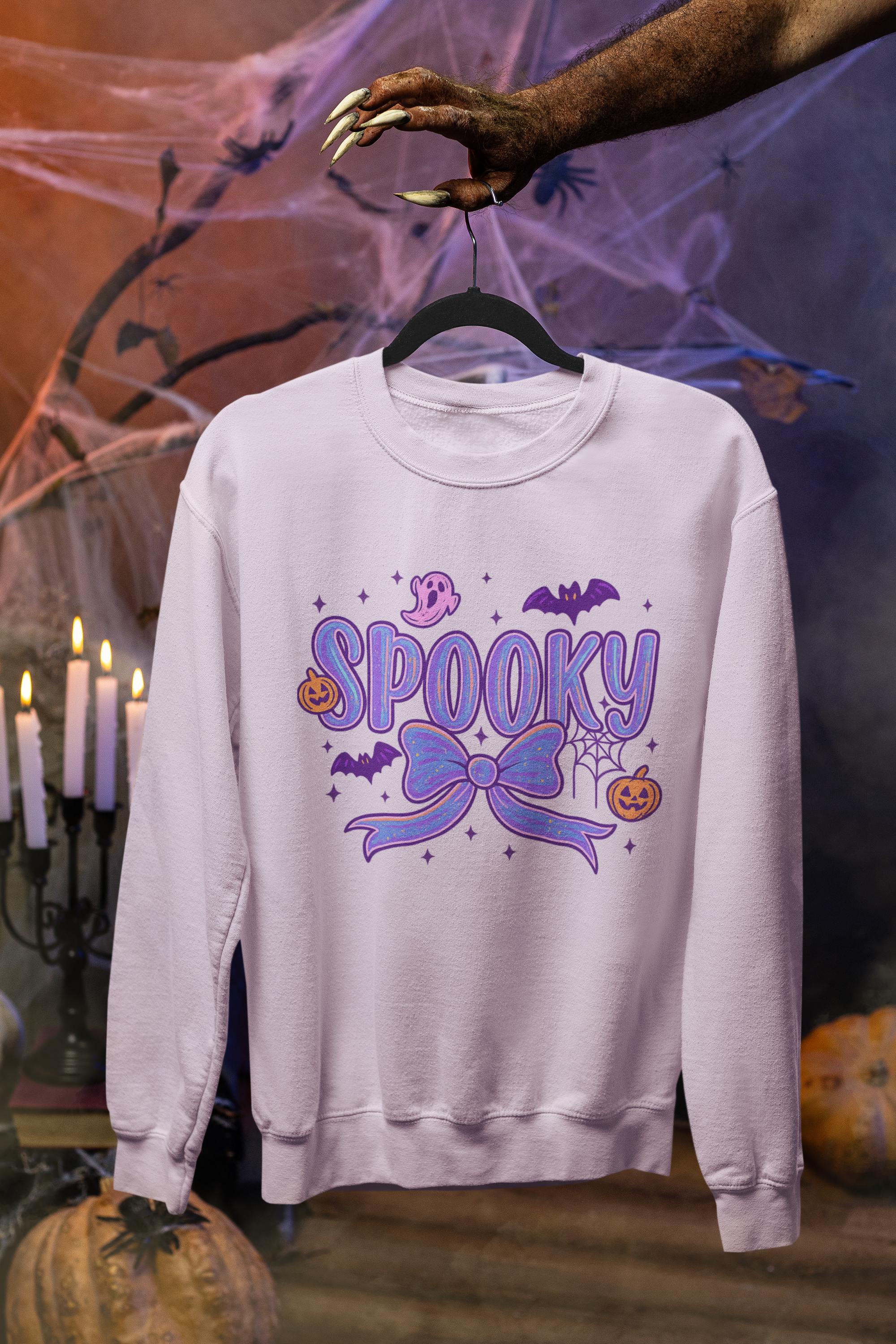 Preppy Spooky Coquette Png, Pastel Halloween Sublimation Design, Girly ...