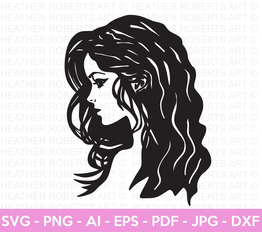 Woman Portrait SVG, Woman Doodle SVG, Lady Doodle Svg, Hand-drawn SVG ...